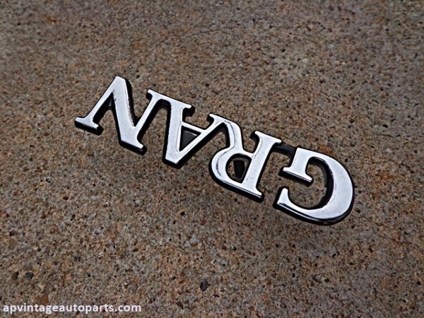 1973 Ford Gran Torino Front Fender Script Nameplate - AP Vintage ...