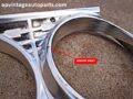 1963 Ford Galaxie Headlight Bezel RH - AP Vintage & Classic Auto Parts