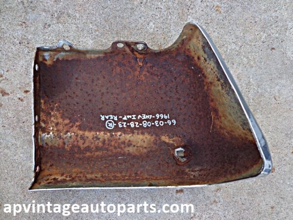1966 Chevrolet Impala Back Rear Bumper End RH - AP Vintage & Classic ...